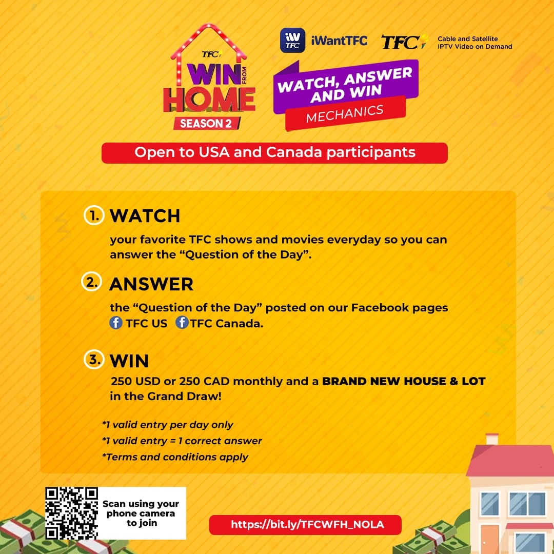 Watch at Home to Win a Home, TFC Announces Season 2 of House and Lot ...