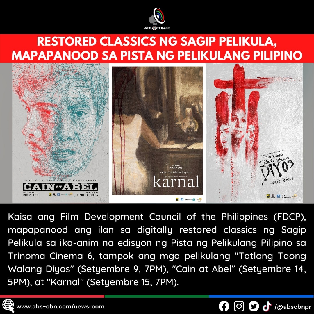 Pista ng Pelikulang Pilipino to screen restored classics from Sagip ...