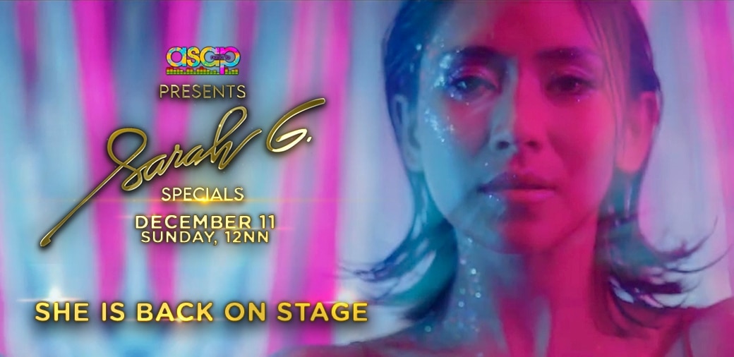 Sarah G returns to the 'ASAP Natin 'To' stage this Sunday